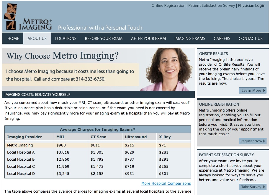 metro imaging mri costs - ClearHealthCosts