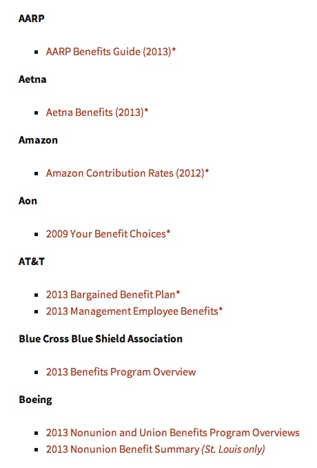 A catalog of company health plans: AARP to Yum! Brands - ClearHealthCosts