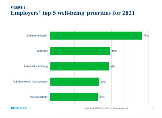 employers top 5 well being priorities infograph - ClearHealthCosts